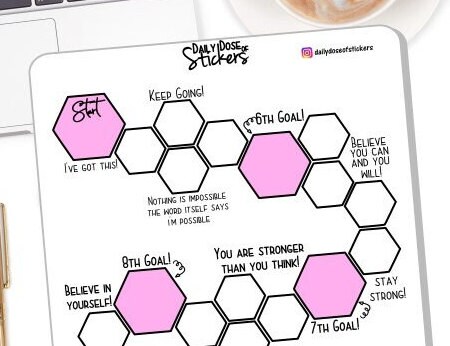 NEW! Weight Goal Weight Loss Chart - Goals - Goal Stickers - Weight ...