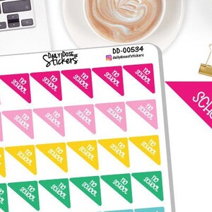 No School Stickers - Calendar Corner Stickers - Planner Stickers ...
