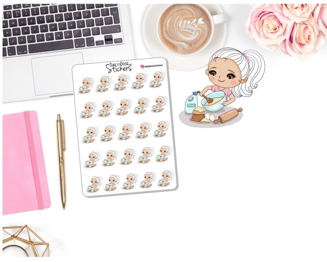 NEW! Cooking/baking Character Stickers - Baking Character - Madison ...