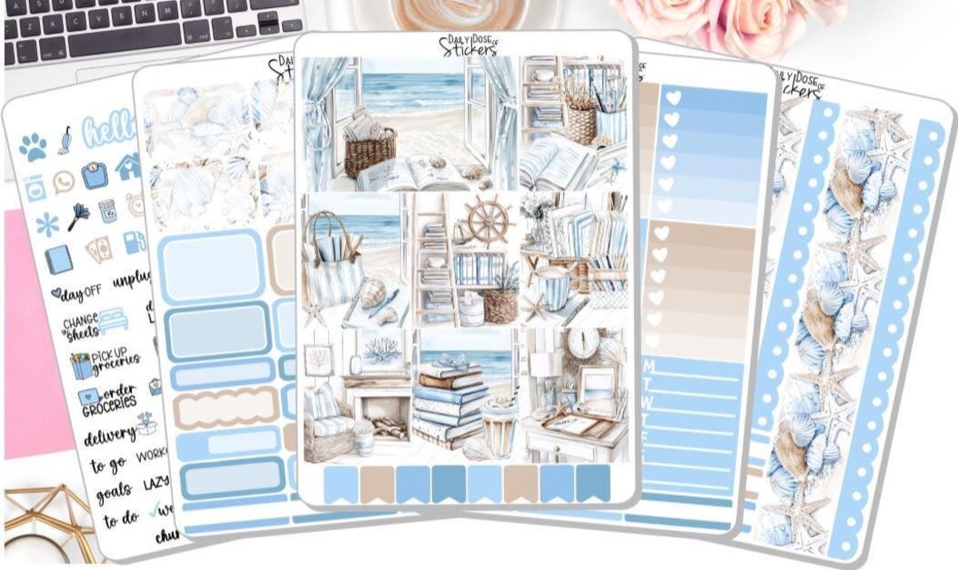 NEW! Planner Stickers - Coastal Planning - Beach - Summer Stickers ...