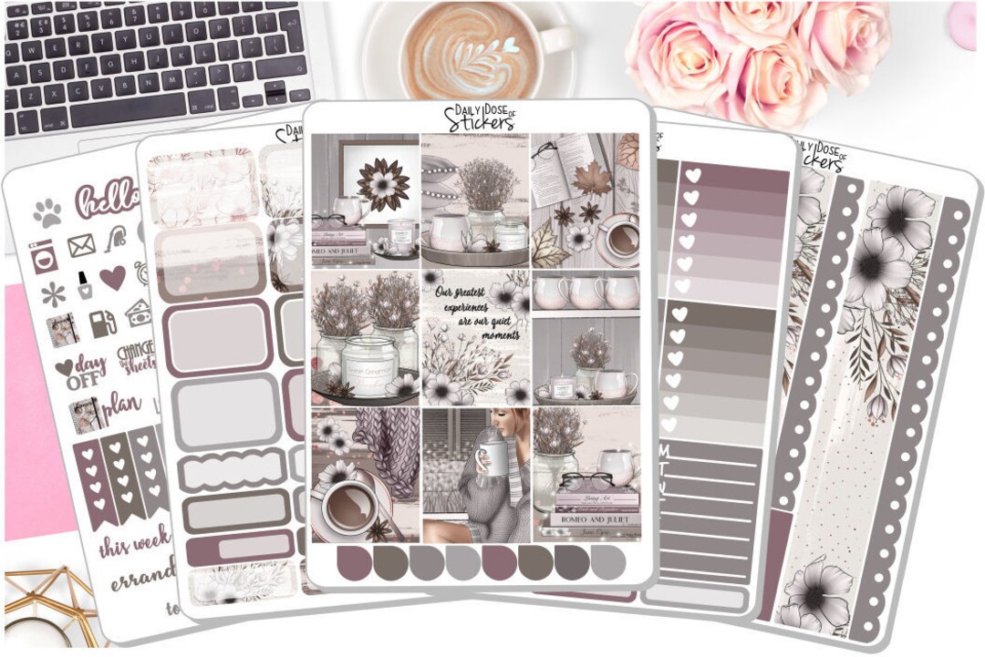 NEW Quite Weekly Sticker Kit Fall Sticker Kit Quiet Afternoon Fall ...