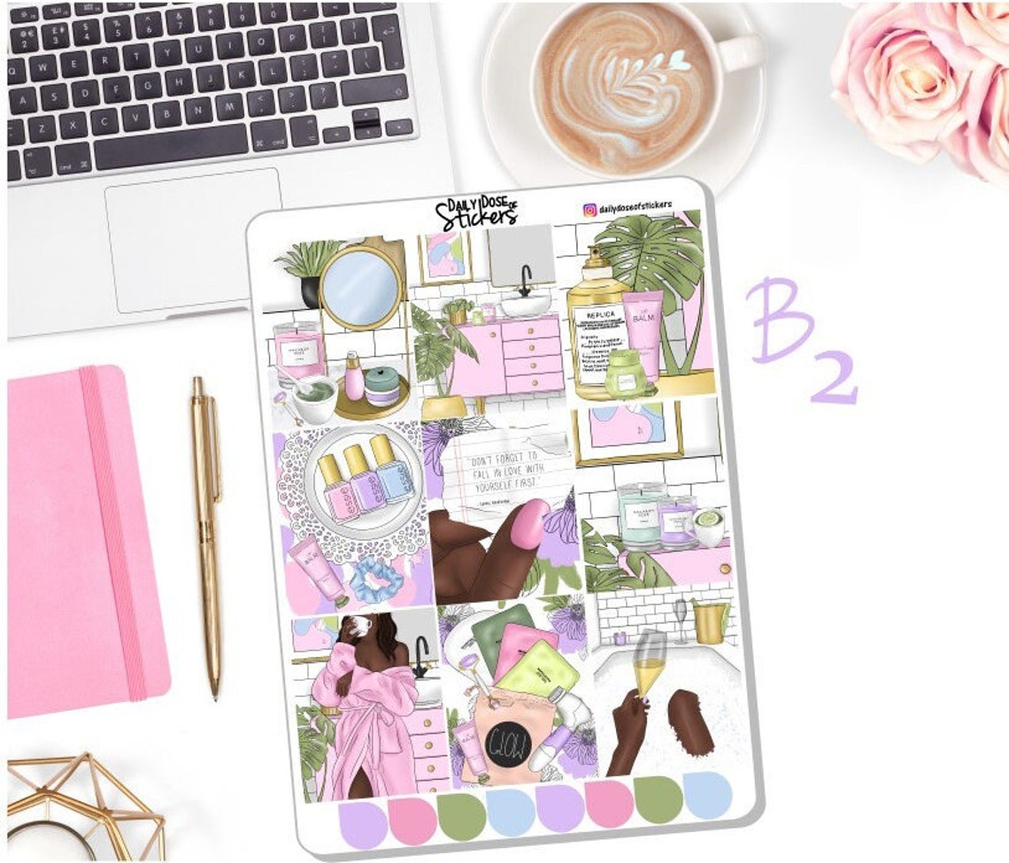 NEW Self Care Weekly Sticker Kit Sticker Kit Planner | Etsy