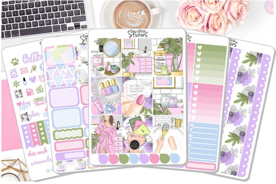 NEW Self Care Weekly Sticker Kit Sticker Kit Planner | Etsy
