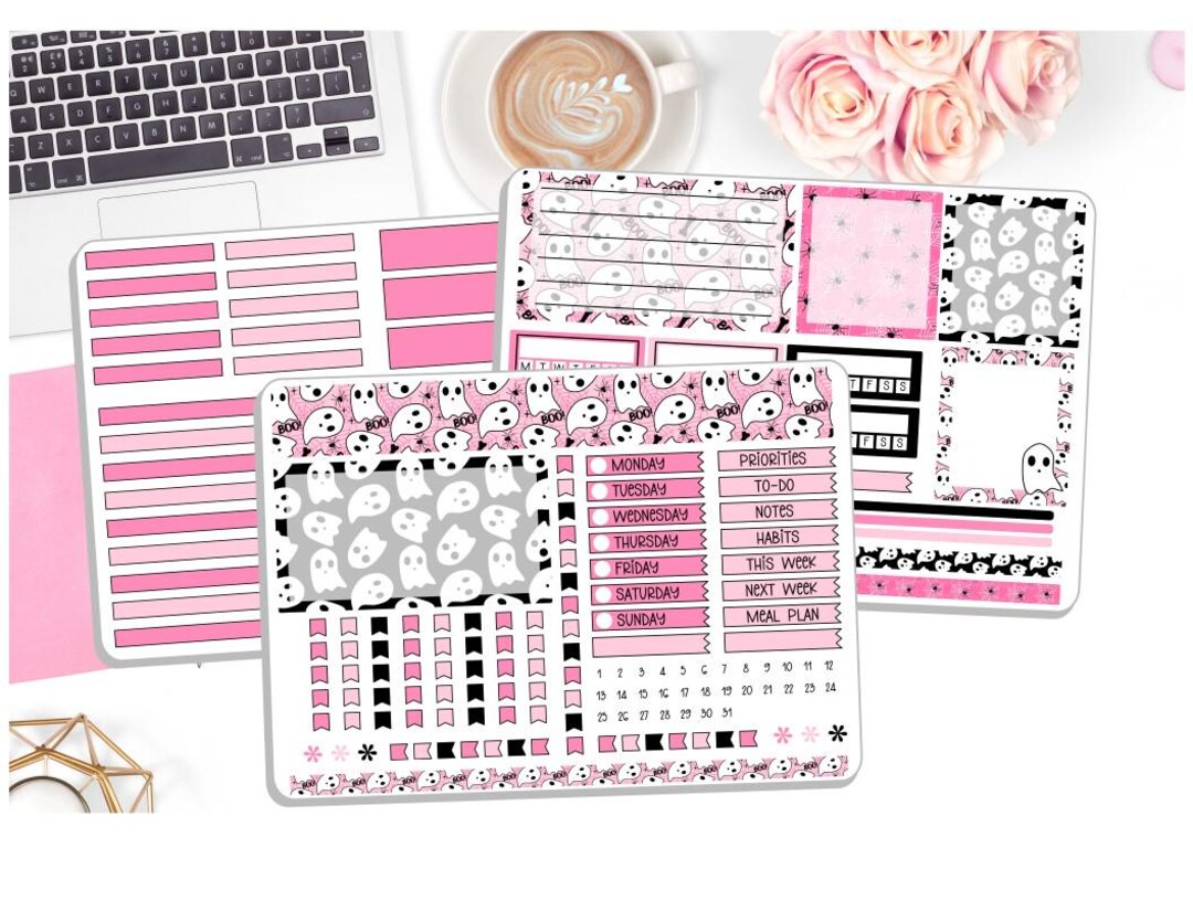 NEW! 7x9 Dashboard Planner - Boo - Weekly Sticker Kit - Planner ...