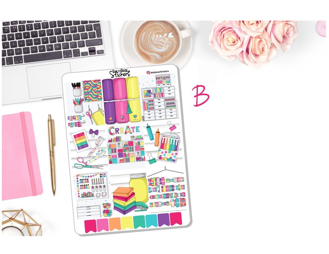 NEW Create Sticker Kit Weekly Sticker Kit Sticker Kit | Etsy