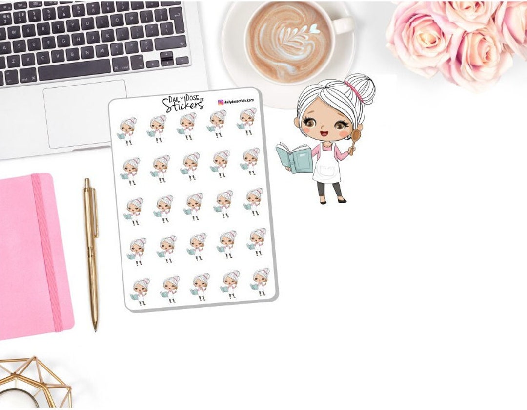 NEW! Cooking/baking Character Stickers - Reading Cookbook - Madison ...