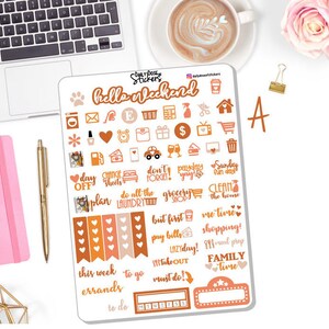 NEW! - My Favorite Color is Fall Weekly Sticker Kit - Sticker Kit ...