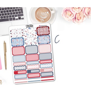NEW! - Weekly Sticker Kit - Patriotic - July 4th Stickers - 4th of July ...