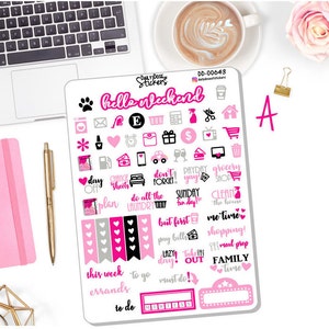 NEW! - Planner Sticker Kit - Planner Girl - Weekly Sticker Kit ...