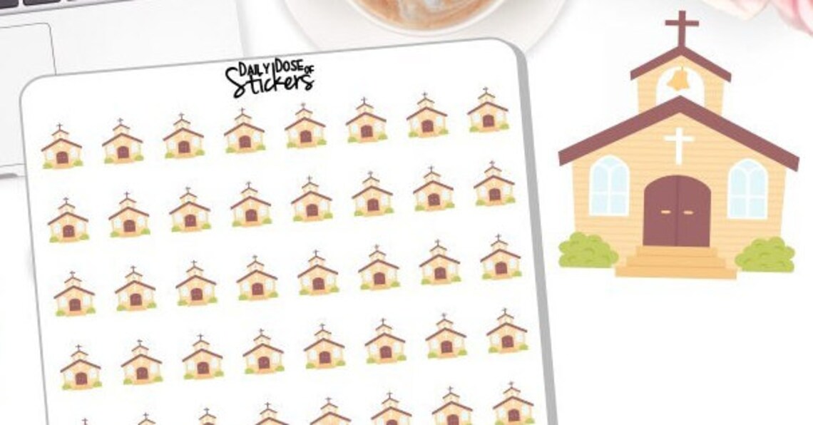 NEW! Stickers - Church Icons - Religion Icons - Planner Stickers - DD ...