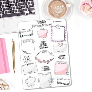 NEW! Vision Board Sticker - Goal Setting Stickers - Planner Stickers DD ...