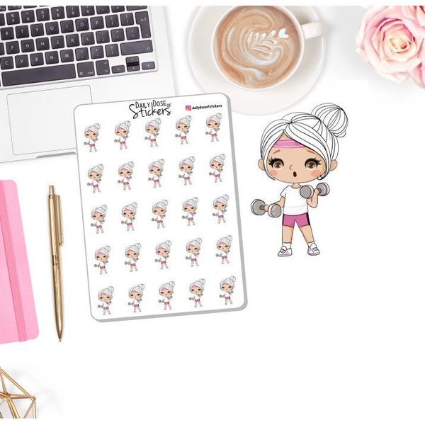 Workout Stickers - Etsy