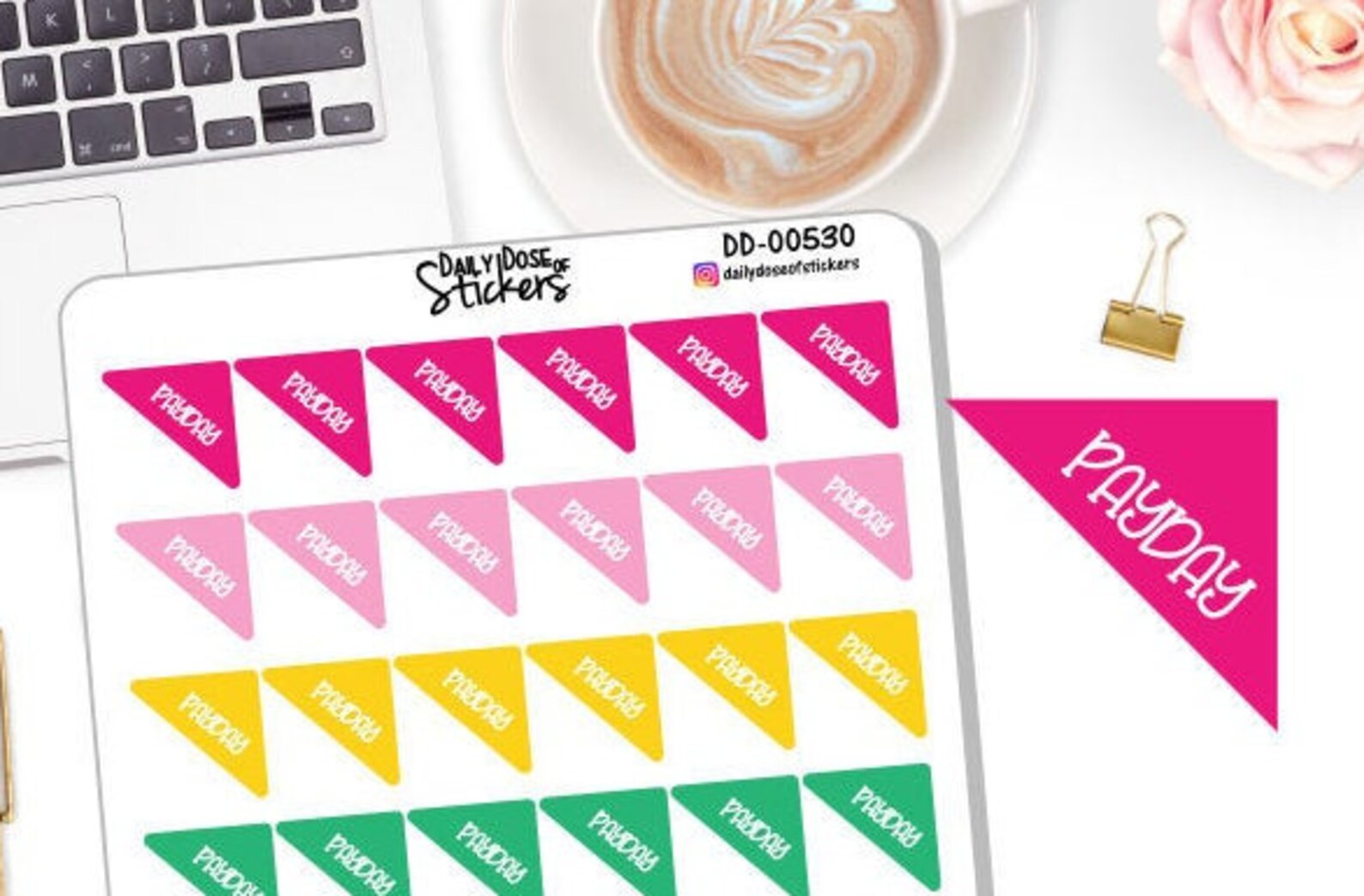 NEW Payday Stickers Calendar Corner Stickers Planner - Etsy