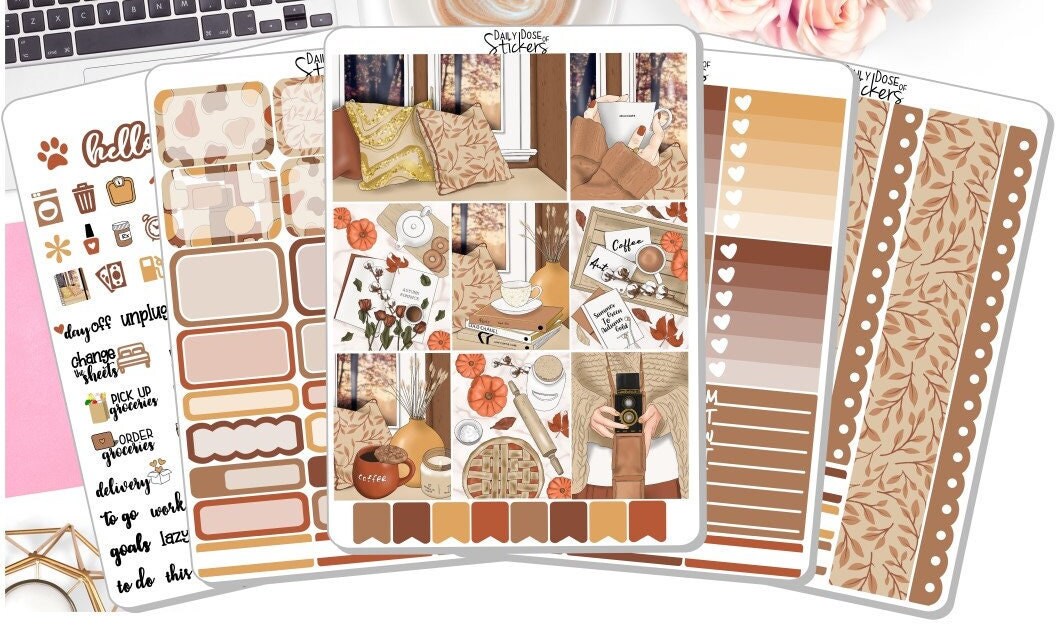 NEW! - Fall Weekly Sticker Kit - Fall Tales - Fall Sticker Kit ...