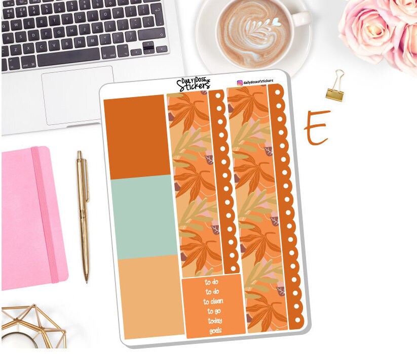 NEW Fall Harvest Weekly Sticker Kit Fall Stickers Fall | Etsy