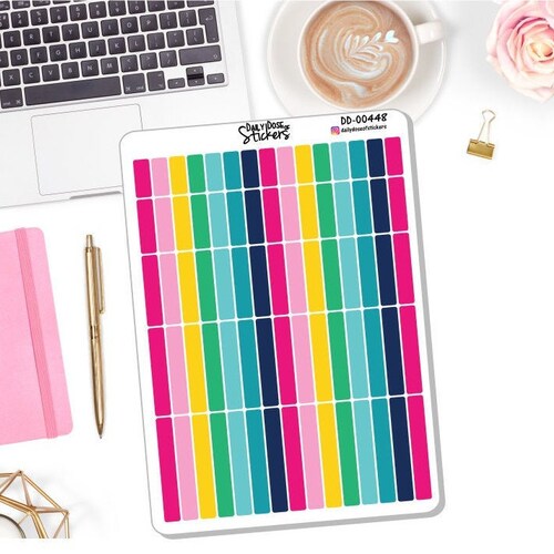 NEW Colorful Time Block Strips Block Time From 2 Hours 6 - Etsy