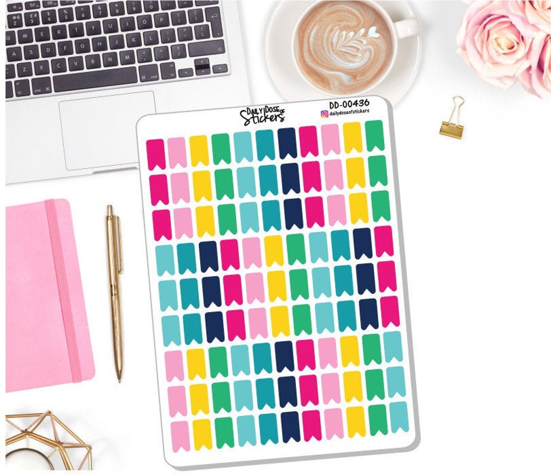 NEW! Colorful Page Flags Medium Size - Planner Stickers - Emily Ley ...