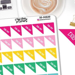 NEW! Day off Stickers - Calendar Corner Stickers - Planner Stickers ...