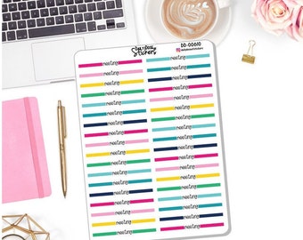 NEW Colorful in the Office Time Block Stickers Planner Stickers Emily ...