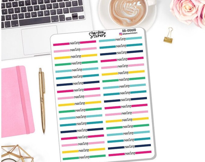 NEW! - Meeting - Time Block Stickers - Planner Stickers - Emily Ley ...