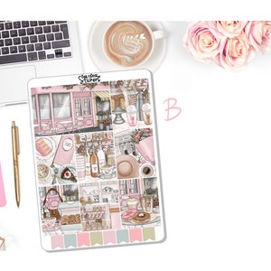 NEW! - Weekly Sticker Kit - Corner Cafe - Spring Cafe - Spring Summer ...