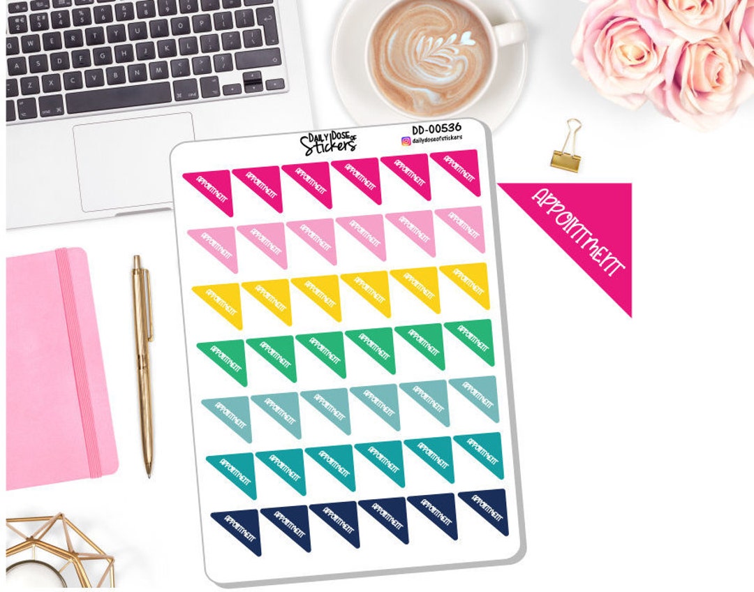 NEW Appointment Stickers Calendar Corner Stickers Planner - Etsy