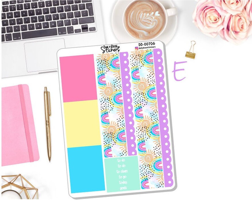 NEW This is My Happy Place Weekly Sticker Kit Sticker - Etsy