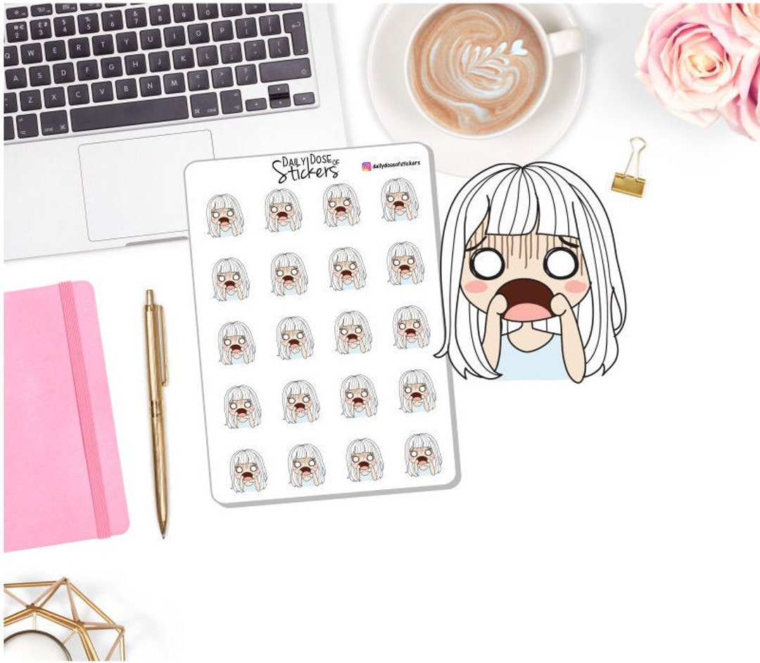 NEW! Character Stickers - Emotion Girl Willow - Scared, Worried ...