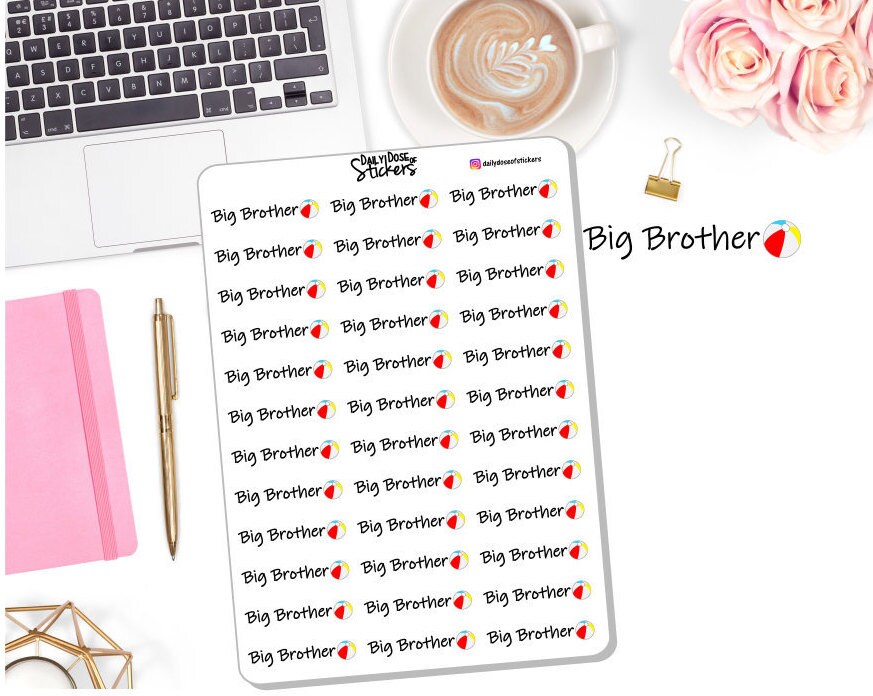 NEW! - Big Brother Script Stickers - Big Brother TV Show - Planner ...