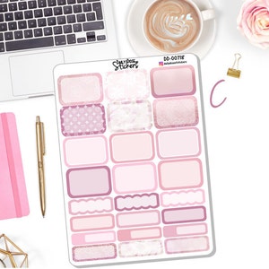 NEW Pretty in Pink Sticker Kit Planner Stickers - Etsy