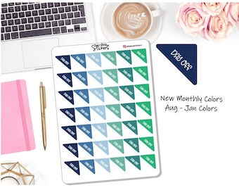 NEW Day off Stickers Calendar Corner Stickers Planner | Etsy
