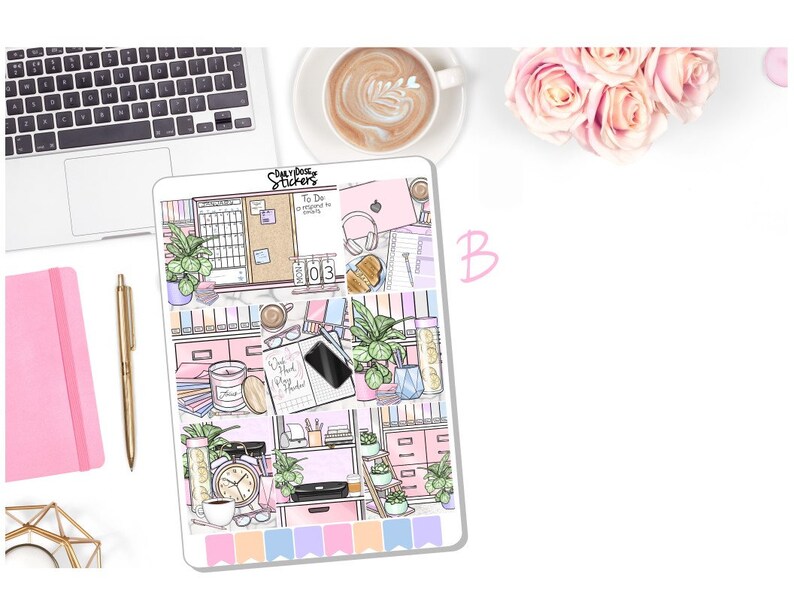 Weekly Sticker Kit - Planner Space - Home Office - Planner - Sticker ...