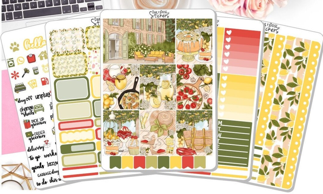 NEW! - Weekly Sticker Kit - Zest - Sticker Kit - Planner Stickers ...