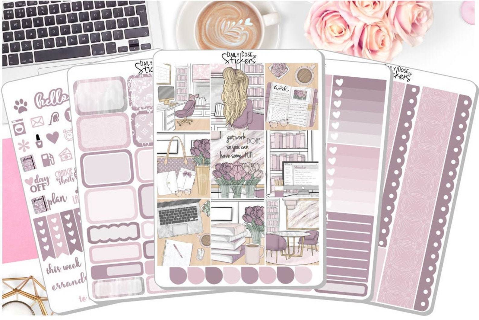 NEW Get Work Done Weekly Sticker Kit Sticker Kit - Etsy