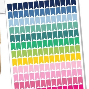 NEW 12 Monthly Color Flag Stickers - Small Size- Planner Stickers ...