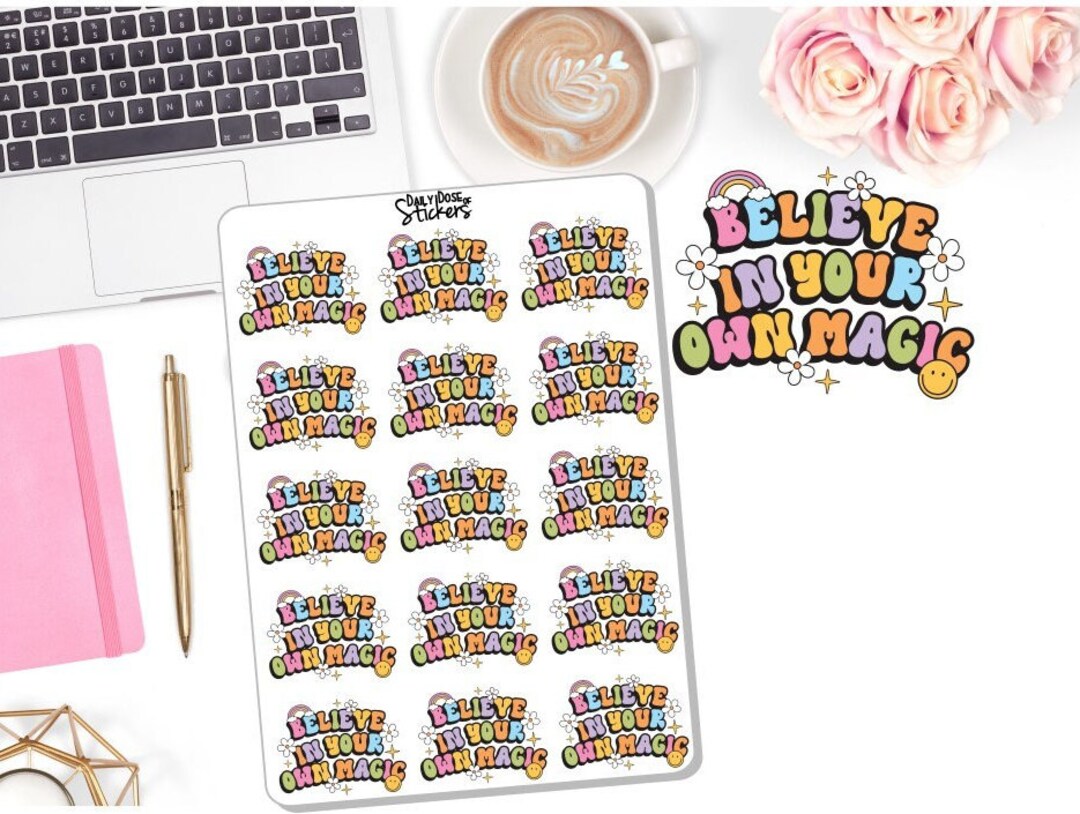 NEW! Stickers - Believe in Your Own Magic - Positive Self Talk ...