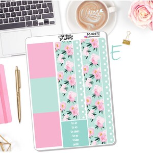 NEW Spring Sticker Kit Hello Spring Weekly Sticker Kit Floral Sticker ...