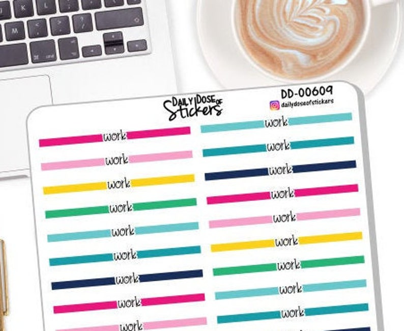 NEW Work Time Block Stickers Planner Stickers Emily - Etsy
