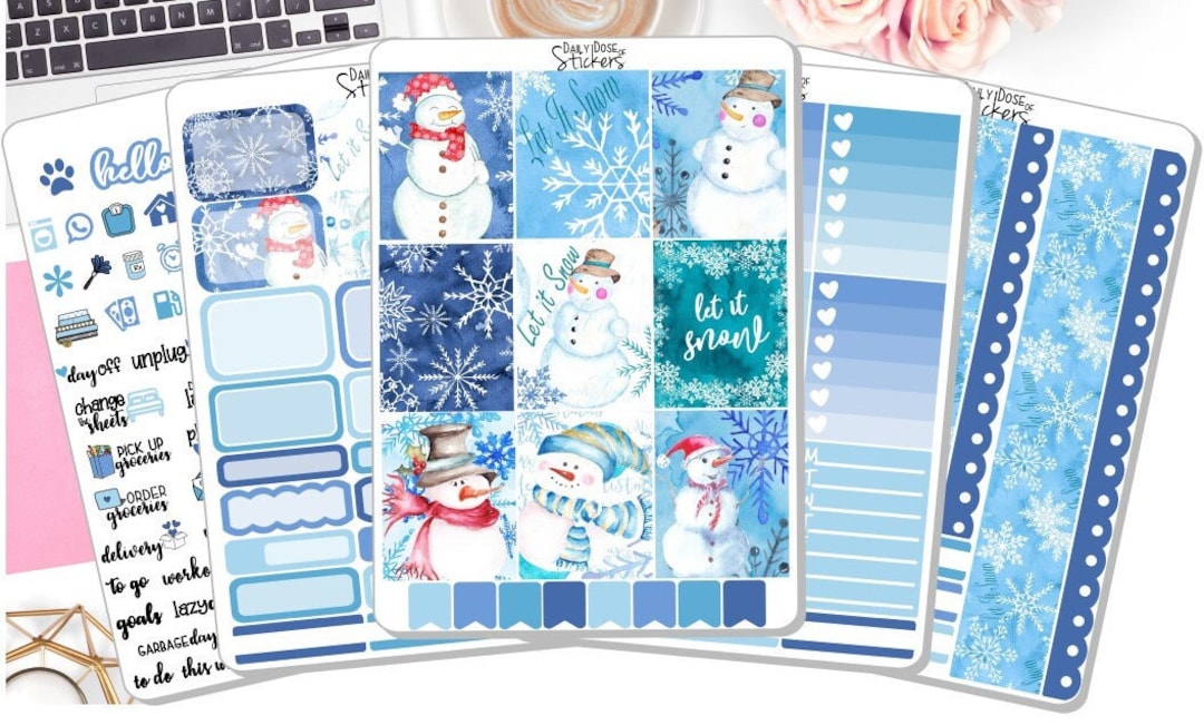 NEW! - Winter Sticker Kit - Snowmen - Winter - Snowmen Stickers ...