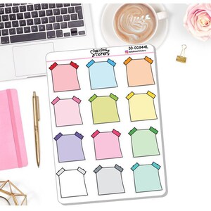 Sticky Note Stickers - Small or Large Size - Planner Stickers - (dd ...