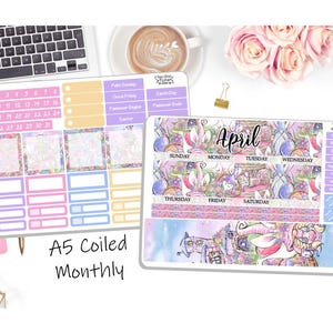 NEW A5 Monthly Coiled April Sticker Kit I'm All Ears April A5 Monthly ...