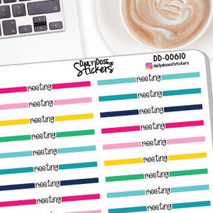 NEW! - Meeting - Time Block Stickers - Planner Stickers - Emily Ley ...