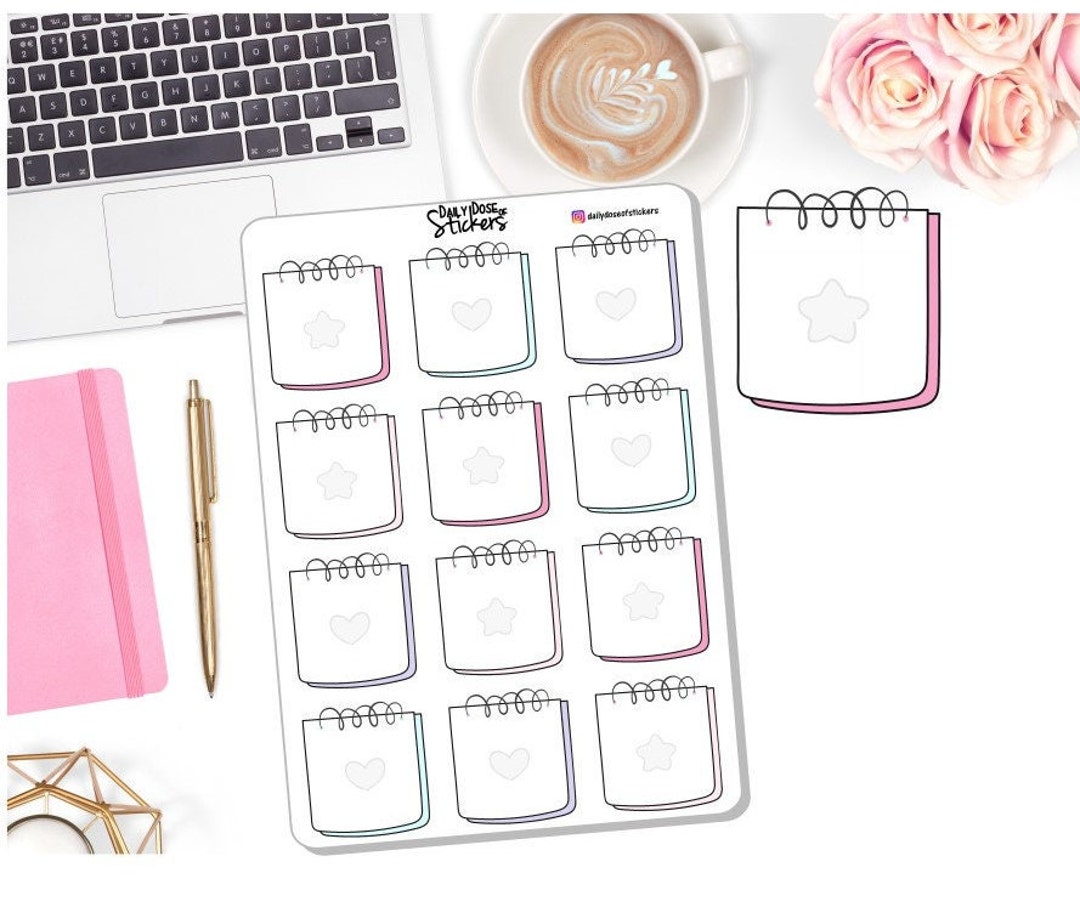 New! Note Pad Stickers - Note Pad Sticker - Sticky Note Stickers ...