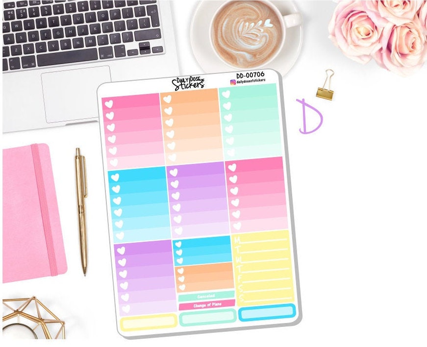 NEW This is My Happy Place Weekly Sticker Kit Sticker - Etsy