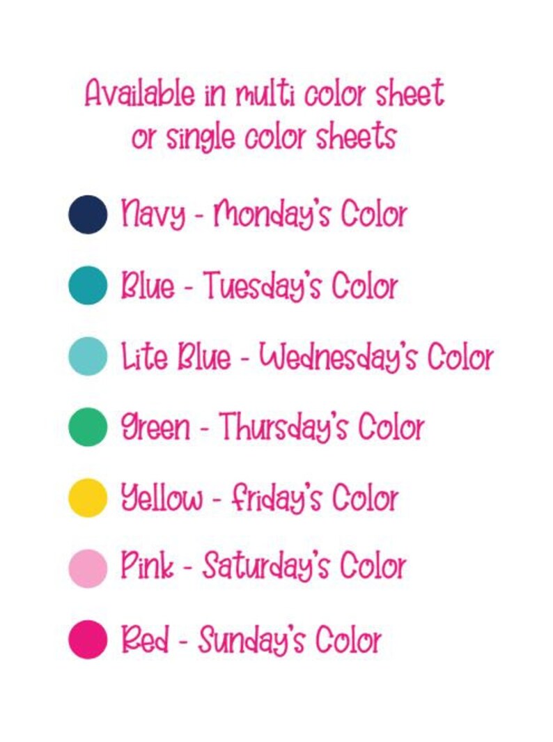 Asterisk Round Colorful Icons - Planner Stickers - Emily Ley Simplified ...