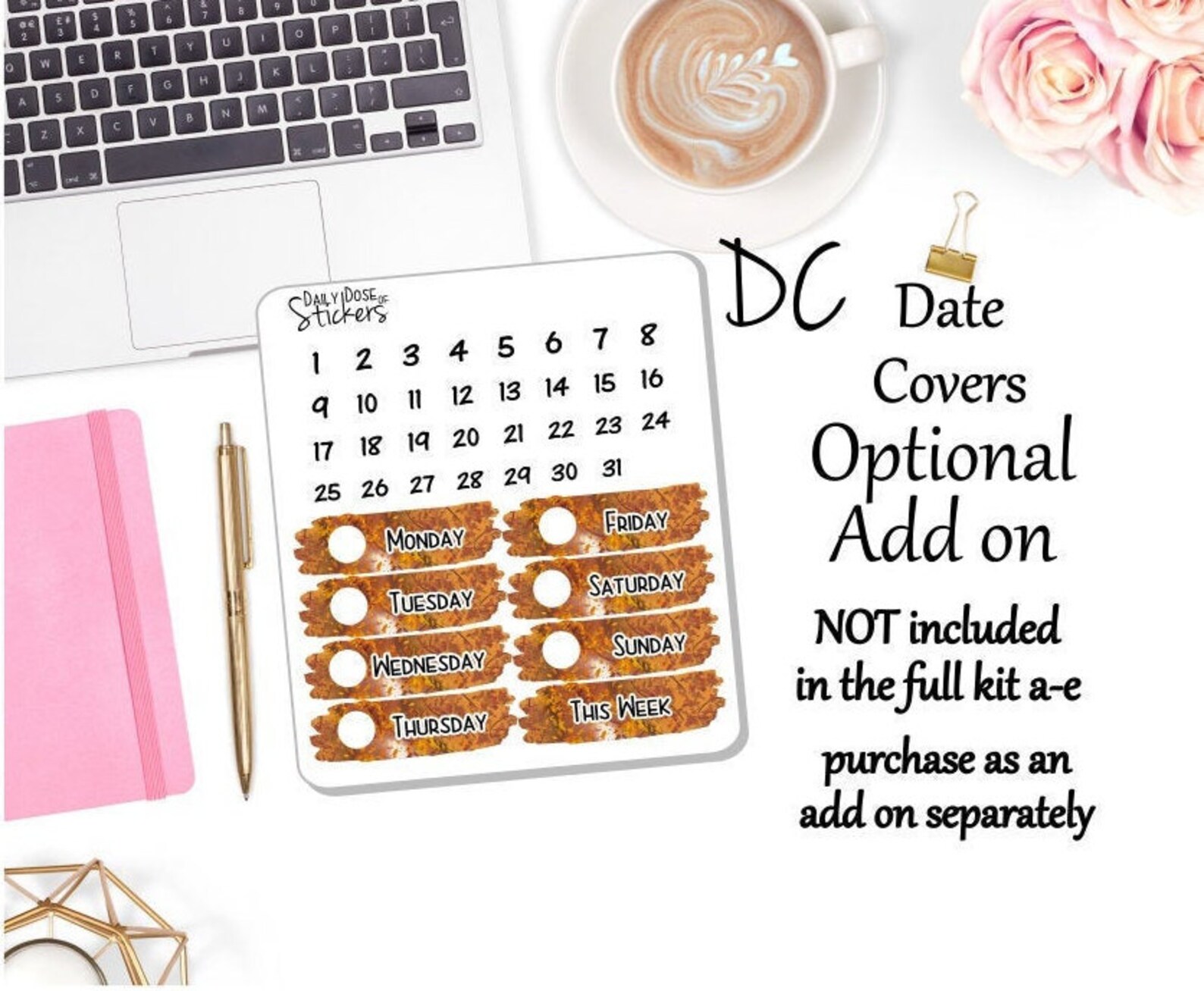 NEW! - My Favorite Color is Fall Weekly Sticker Kit - Sticker Kit ...
