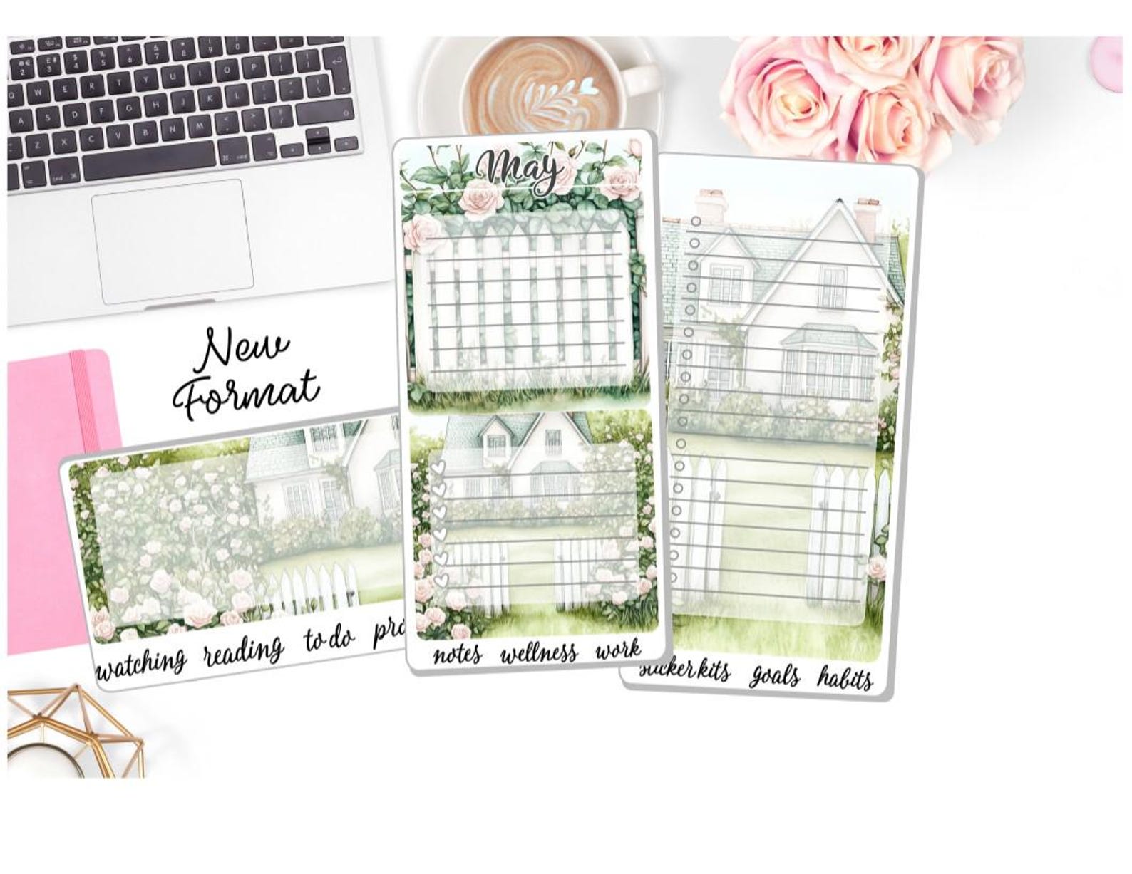 NEW! Monthly May Sticker Kit - Flower Garden - May Monthly Kit ...