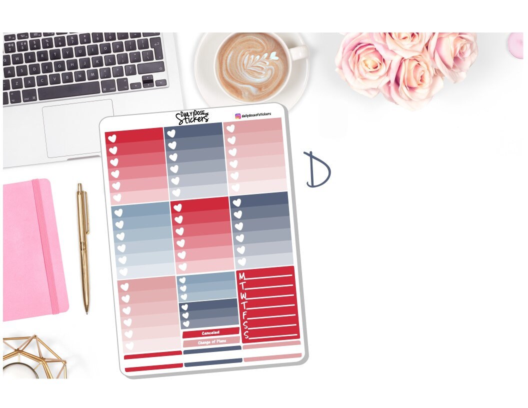 NEW Weekly Sticker Kit Patriotic July 4th Stickers - Etsy