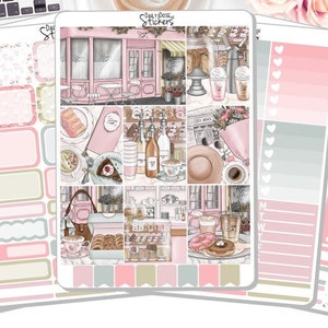 NEW! - Weekly Sticker Kit - Corner Cafe - Spring Cafe - Spring Summer ...