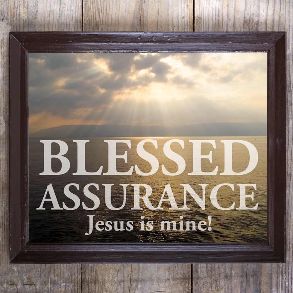 Blessed Assurance Hymn Printable Landscape and Portrait - Etsy